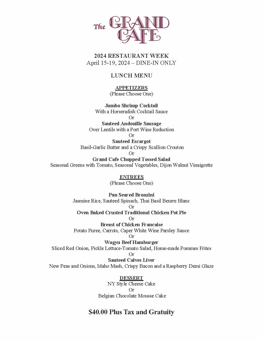 Morristown Restaurant Week | Morristown Partnership